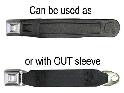 2 Point Retractable Lap Belt With Chrome Push Button – Classic SeatBelts